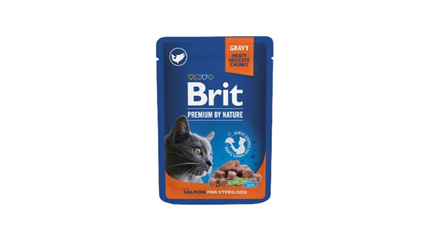Brit Premium sosic za sterilisane macke losos 100g | Pet Shop Premium Pet Vidikovac | Wolt