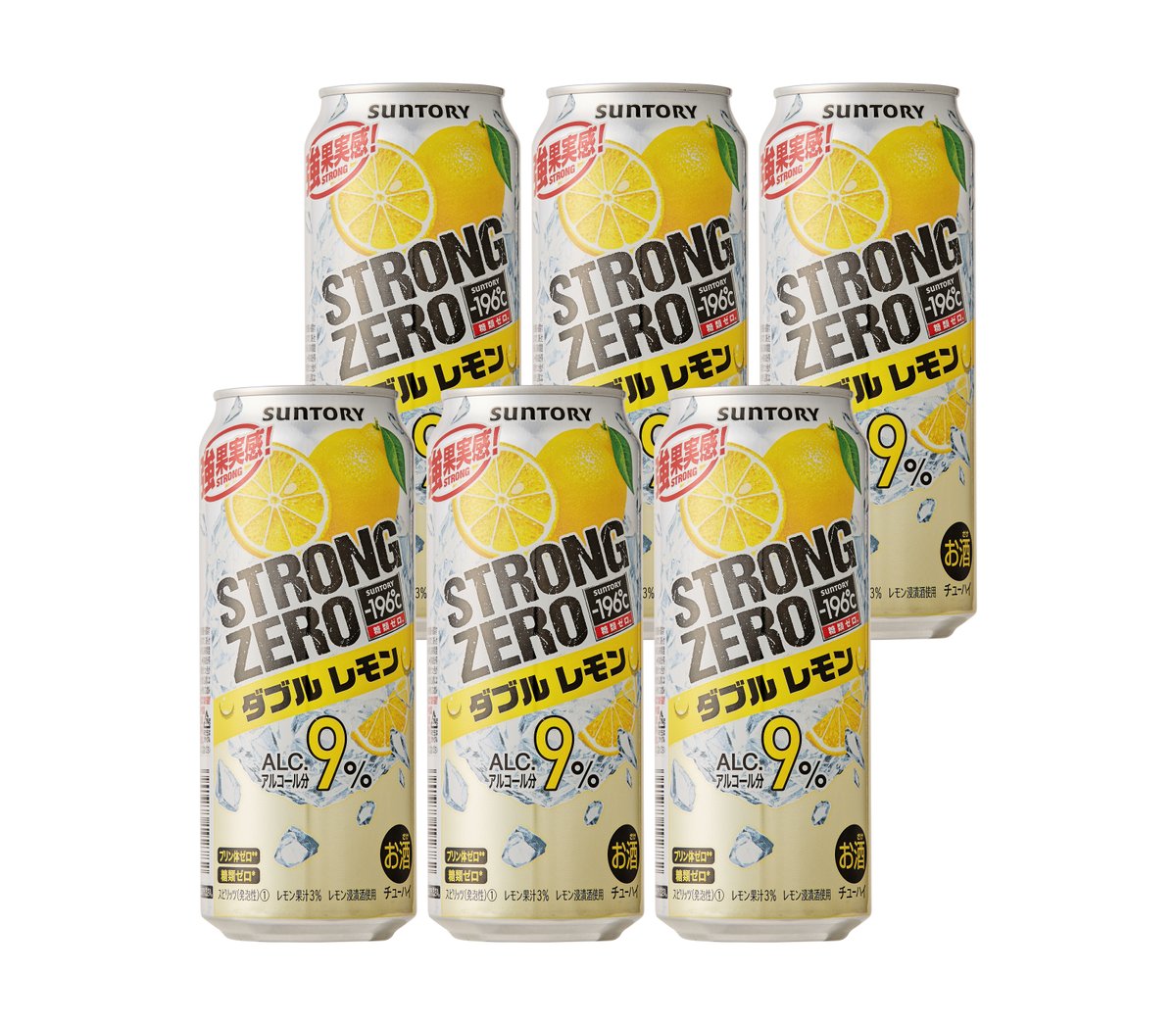 【アルコール】≪6缶≫ -196℃ストロング0レモン(500ml) | ローソン 武蔵小杉 | Wolt