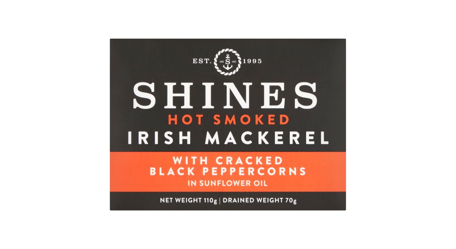 Shines Mackerel Hot Smoked Fillets With Black Peppercorns In Sunflower Oil, 110g | Meats and ...