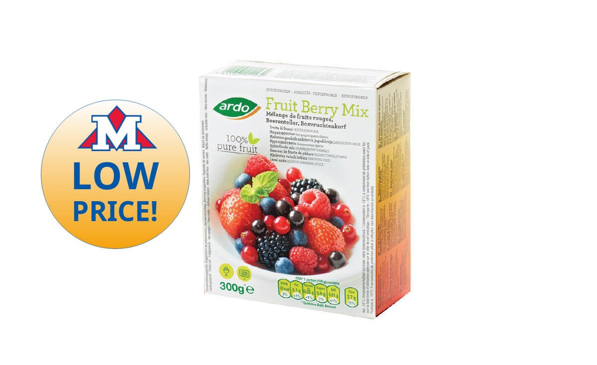 Ardo Fruit Berry Mix 300g | METRO Supermarket Platy | Wolt