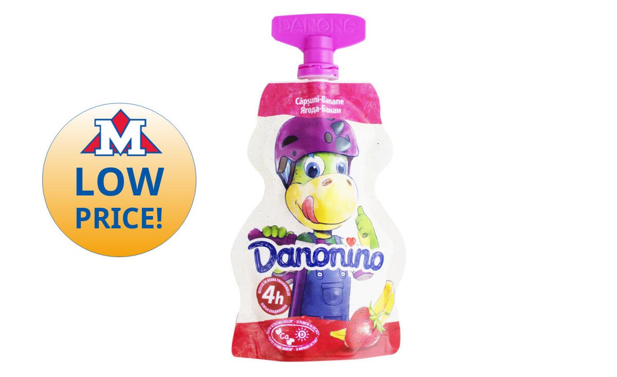 Danonino Pouch Strawberry And Banana 70g | METRO Supermarket Strovolos | Wolt