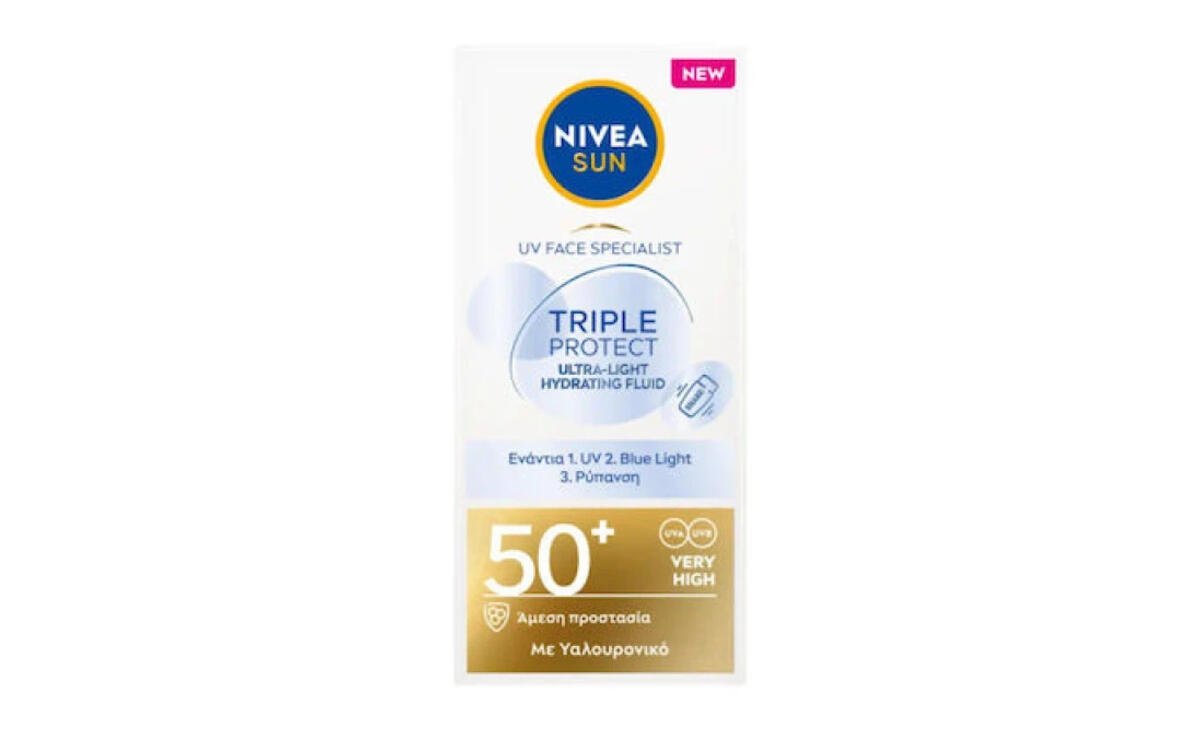 Nivea Sun Uv Face Triple Protect SPF50+ 40ml | METRO Supermarket Mouttagiaka | Wolt