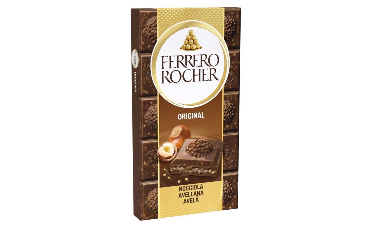 Ferrero Rocher Tablet Milk Hazelnut 90g | METRO Supermarket Aglantzia | Wolt