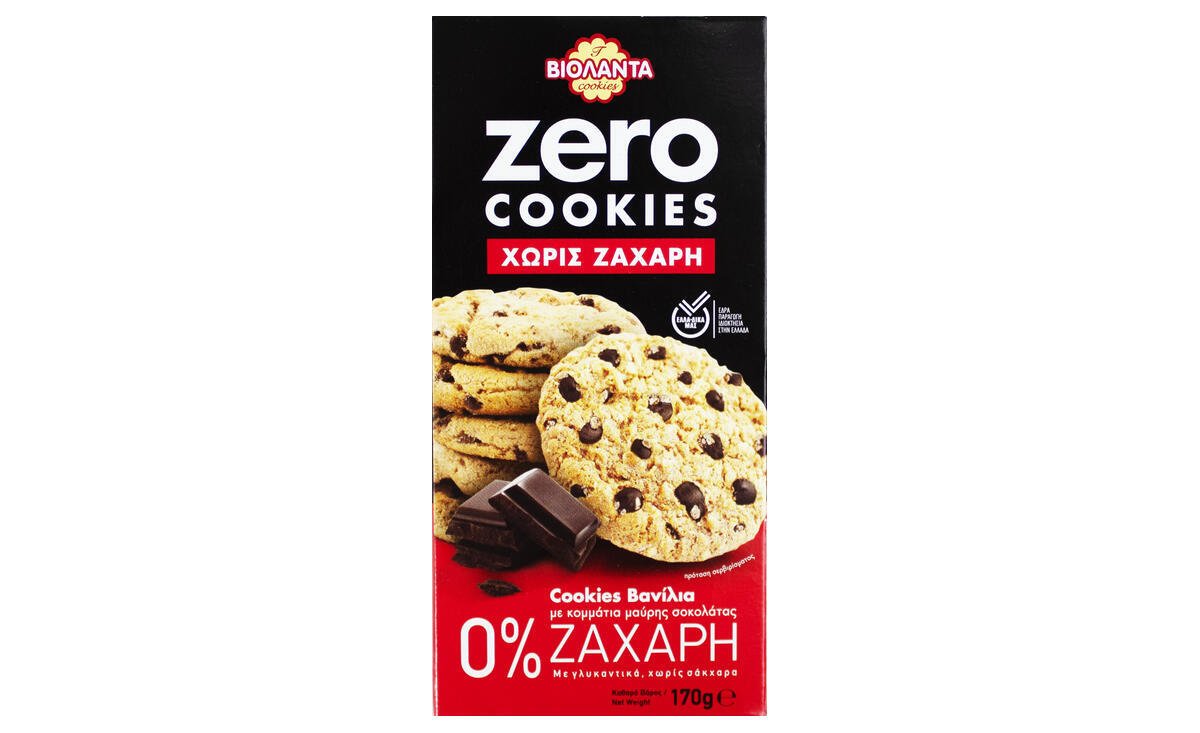 Violanta Cookies 0% Sugar Vanilla With Choco 170g | METRO Supermarket Mouttagiaka | Wolt