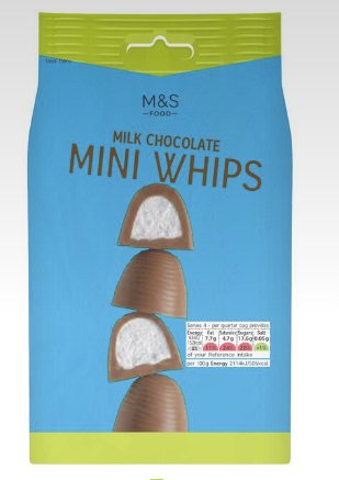 M&S Milk Chocolate Mini Whips, 120g | M&S Food Sliema | Wolt