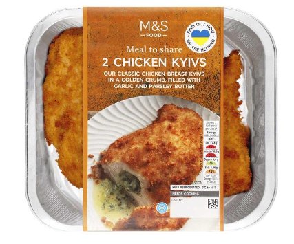 M&S Chicken Kyivs, 320g X 2 | M&S Food Sliema | Wolt