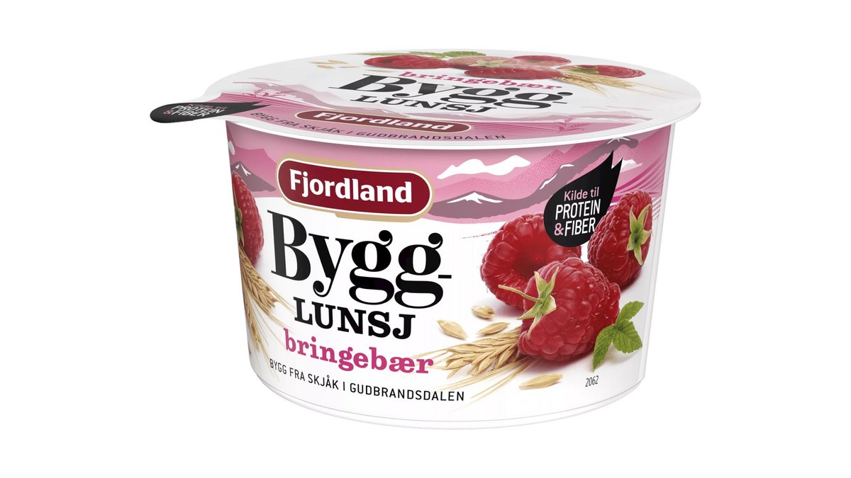 Bygglunsj Bringebær 150g - Fjordland – Wolt Market Hasle - Wolt