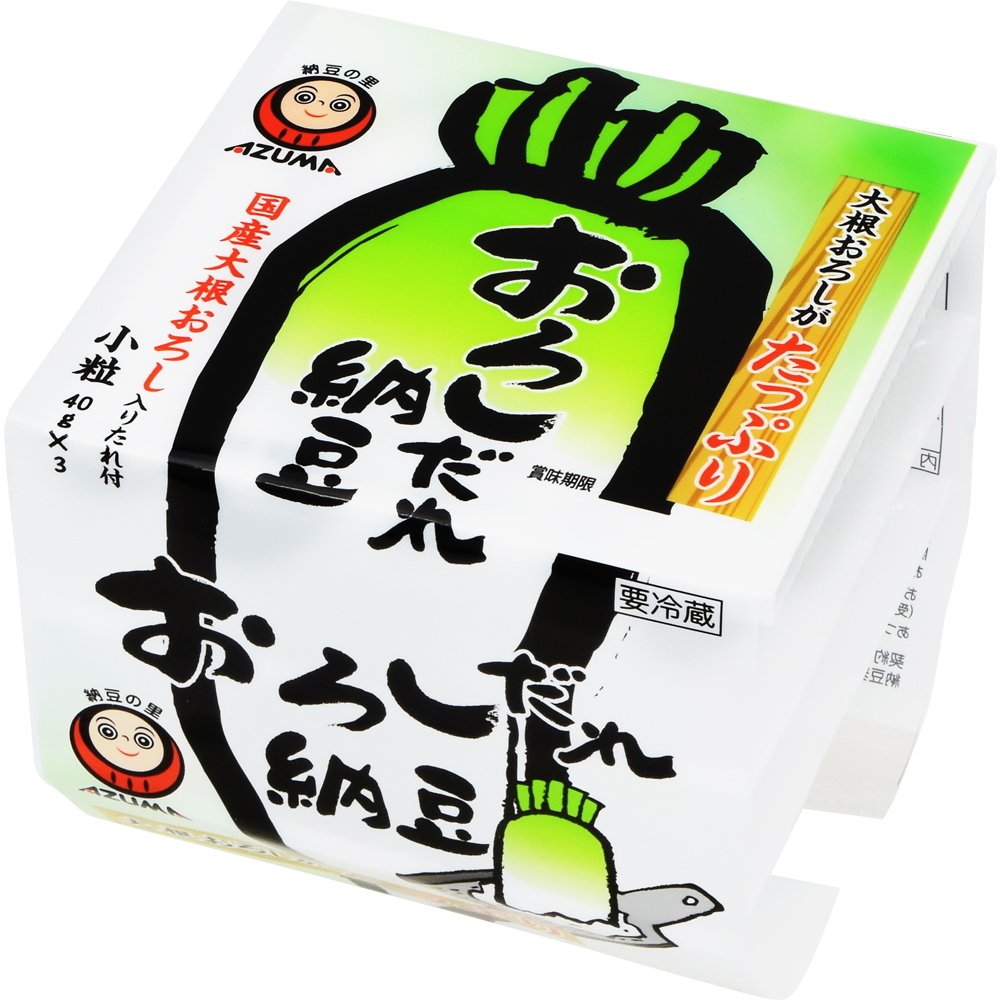 あづま おろしだれ納豆 40g×3 | スーパーアークス盛岡西バイパス店 | Wolt