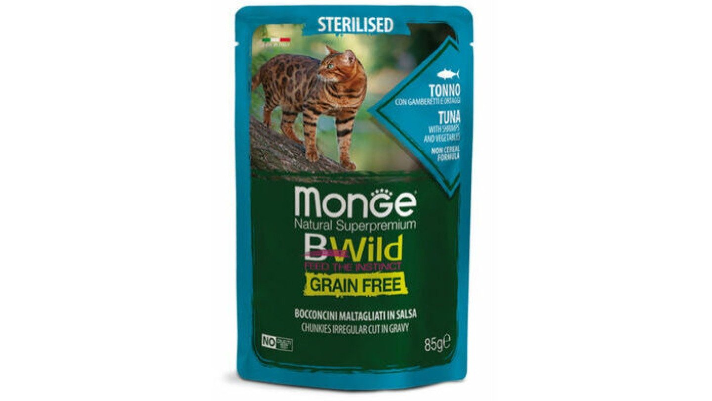 Monge BWild-sterilised cat-tuna 85g | Pet shop Blok | Wolt