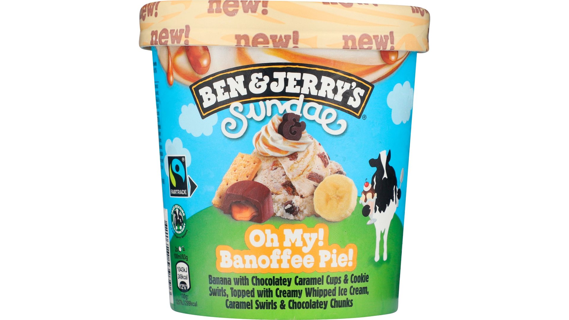Ben & Jerry's Sundae Oh My! Banoffe Pie! | 7-Eleven Roskilde City | Wolt