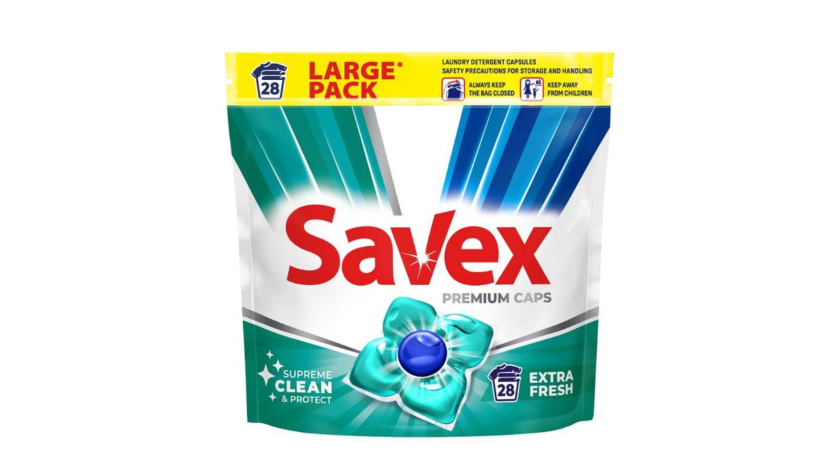 Kapsule za veš Savex Capsules Extra Fresh 28 | Wolt Market Voždovac | Wolt