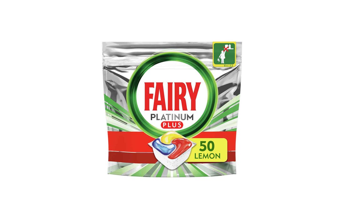 Fairy Platinum Plus Κάψουλες Πλυντηρίου Πιάτων Λεμόνι 25+25τεμ. Δώρο ...