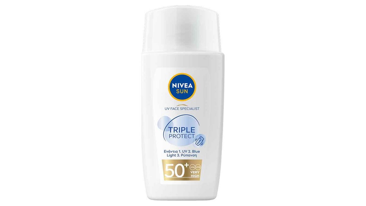Nivea Sun Uv Face Triple Protect Αντηλιακή Κρέμα Προσώπου SPF50+ 40ml. | Μασούτης Πλατεία ...