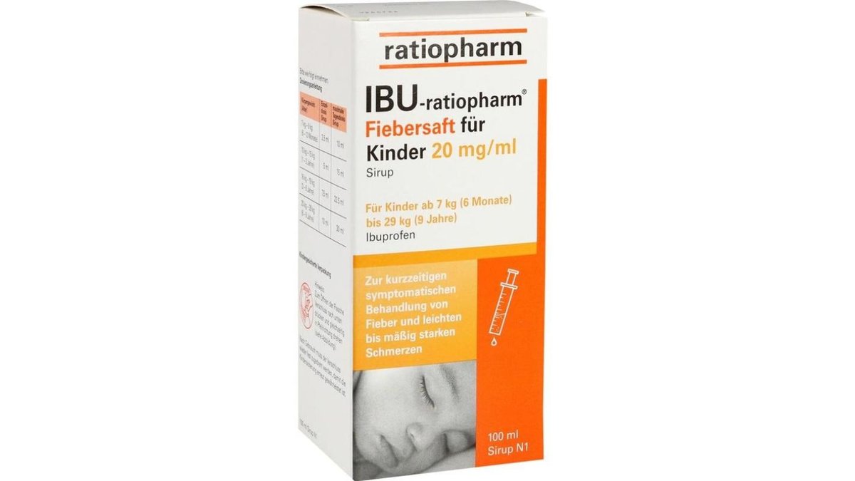 IBU-ratiopharm Fiebersaft für Kinder 20 mg/ml - 100ML | Burger Apotheke | Wolt