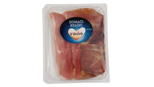 Domaći pršut dimljeni narezan 500g | Wolt Market Novi Beograd | Wolt