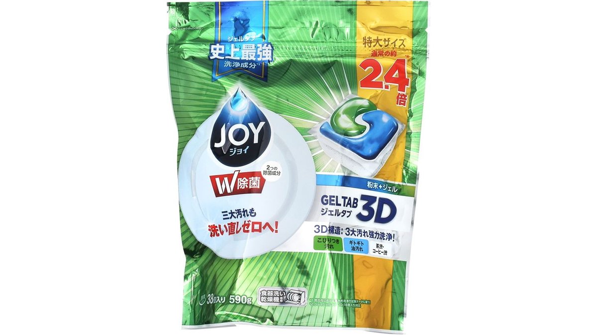 P&G ジョイ ジェルタブ 食洗機用洗剤 38個 | 590g | 薬王堂 八戸河原木店 | Wolt