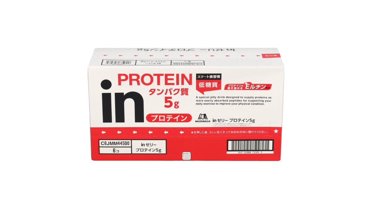 森永製菓 inゼリー プロテイン5g | 180g×6 | 薬王堂 弘前石渡店 | Wolt