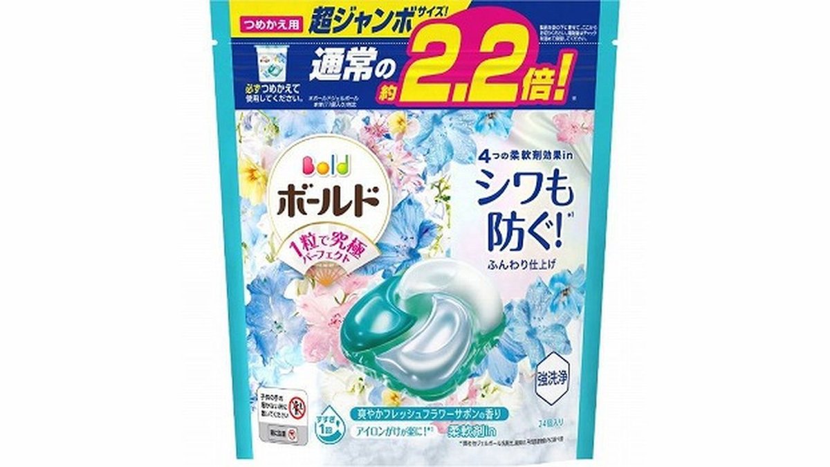 P&G ボールドジェルボール4D フレッシュ超ジャンボ 24個入 | イオン東北 マックスバリュ盛岡津志田店 | Wolt