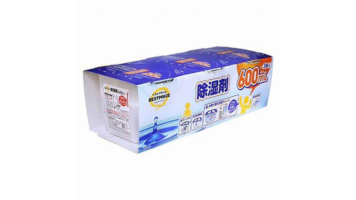 除湿剤 600ml×3個 トップバリュ ベストプライス Top Valu Best Price | イオン東北 イオンエクスプレス仙台八幡店 | Wolt