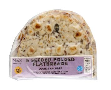 M&S Food Seeded Folded Flatbreads, 210g X 6 | M&S Food Naxxar | Wolt