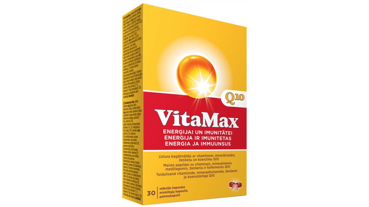 Vitamax Q10 kaps. N30 | Mēness aptieka 24 (Arodu) | Wolt