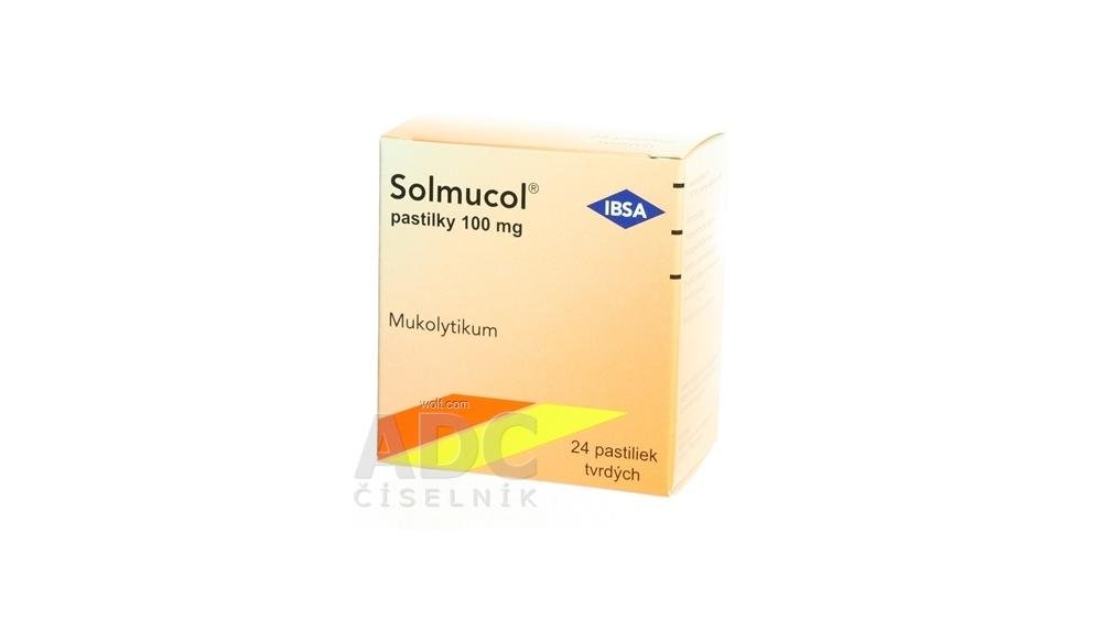 Solmucol pastilky 100 mg pas ord 1x24 ks | Lekáreň MÝTNA | Wolt