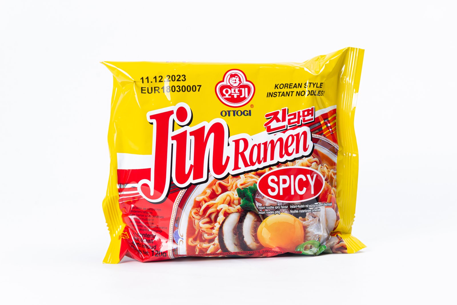 OTTOGI Ramen Jin Hot 120 g | K-FOOD Korean Supermarket Novi Sad | Wolt