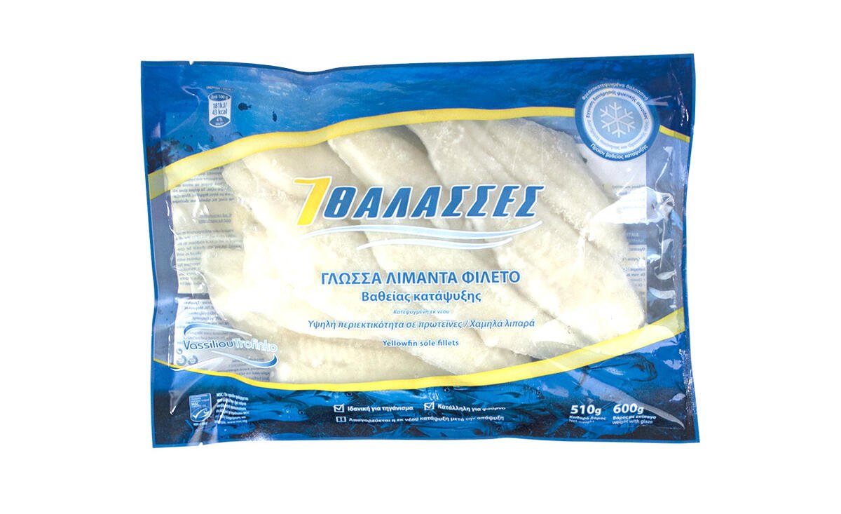 7 Thalasses Common Sole Fillet Glossa 510g | METRO Supermarket Strovolos | Wolt