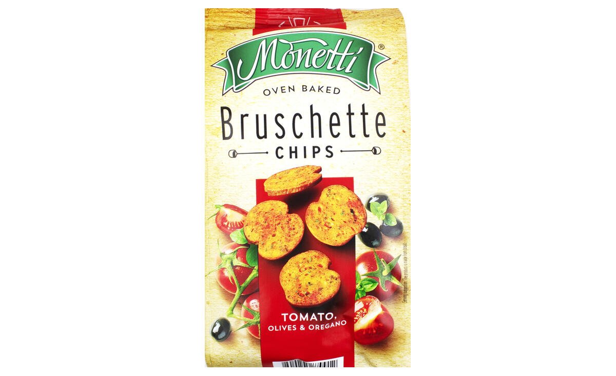 Maretti Bruschette Chips Tomato Olives Oregano 70g | METRO Supermarket Mouttagiaka | Wolt