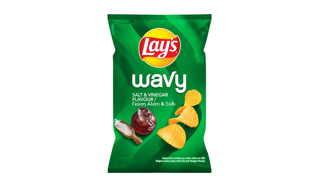 Lay's Wavy Salt & Vinegar 47g | METRO Supermarket Mouttagiaka | Wolt