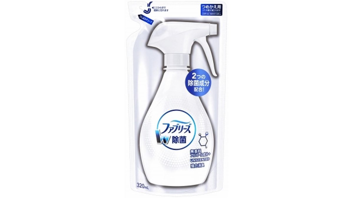 P&G ファブリーズW除菌 無香料 アルコール成分入り 詰替用 320ml | イオン東北 イオンスタイル広面 | Wolt