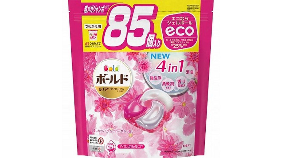 P&G ボールド ジェルボール4D プレミアムブロッサムの香り 詰替 超メガジャンボ 85個 | イオン東北 イオンスタイル広面 | Wolt