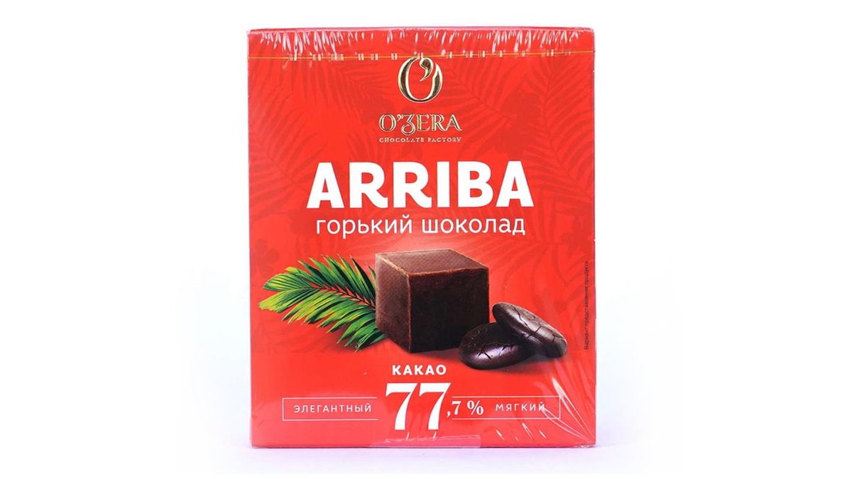 Chocolate Ozera Arriba 77,7% 90 g | Sweet Island | Wolt