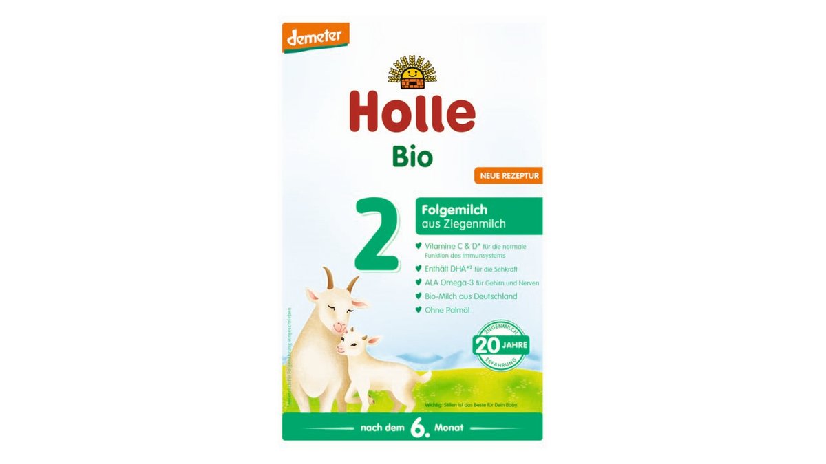 Holle KOZJE nadaljevalno mleko 2 po 6. mes, 400g, DEMETER (990) | Baby Center Ljubljana ...