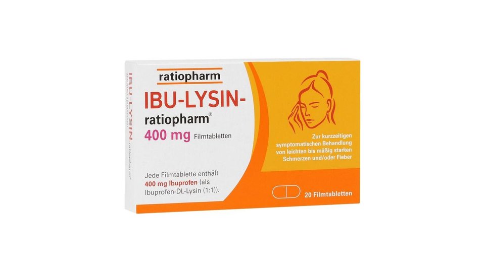 IBU-LYSIN-ratiopharm 400 mg Filmtabletten | Holthausener Apotheke | Wolt