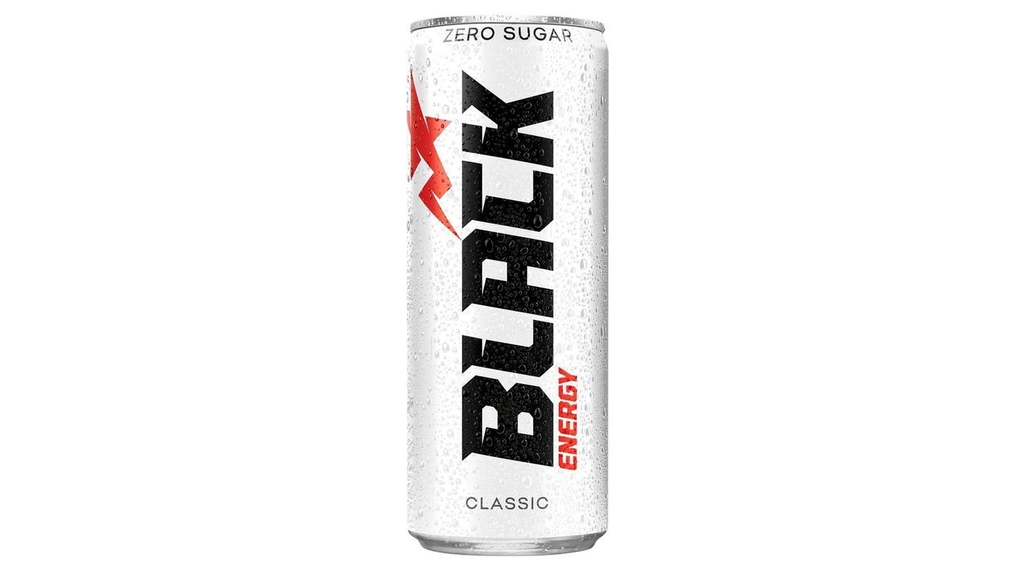 Black Energy Zero Sugar Gazowany napój energetyzujący bez cukru 250 ml | Carrefour ...