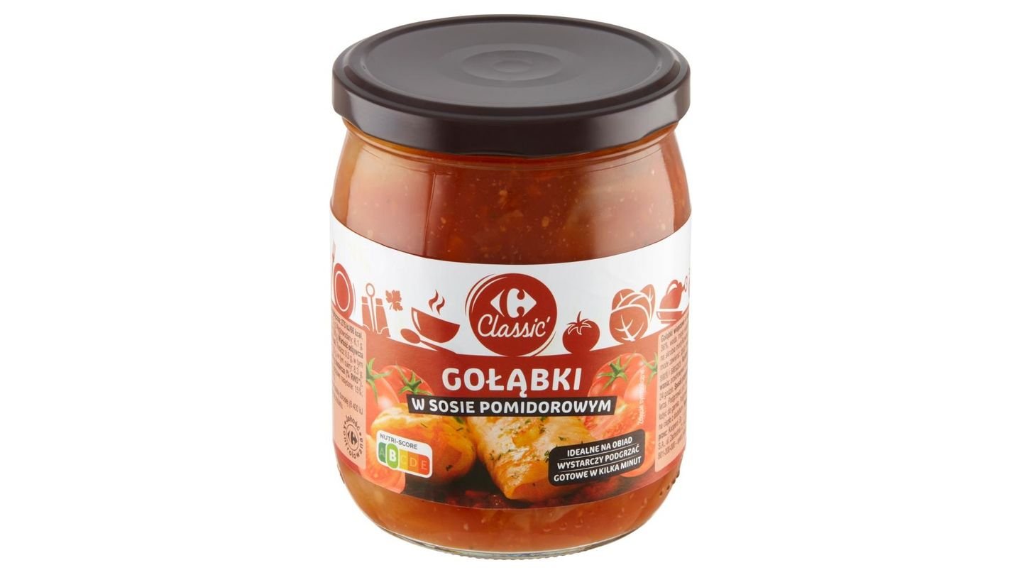 Carrefour Classic Gołąbki w sosie pomidorowym 500 g | Carrefour Schuberta | Wolt