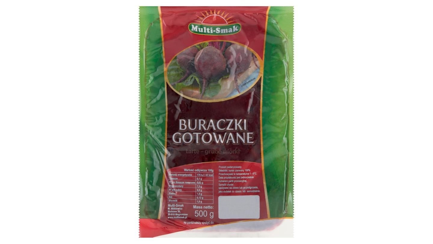 Buraczki gotowane tarte grube wiórki 500 g | Carrefour Jana Pawła II Warszawa | Wolt