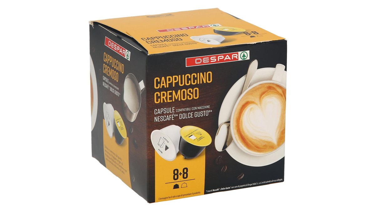 Kapsule cappuccino, DESPAR (168 g) | SPAR Černelavci | Wolt
