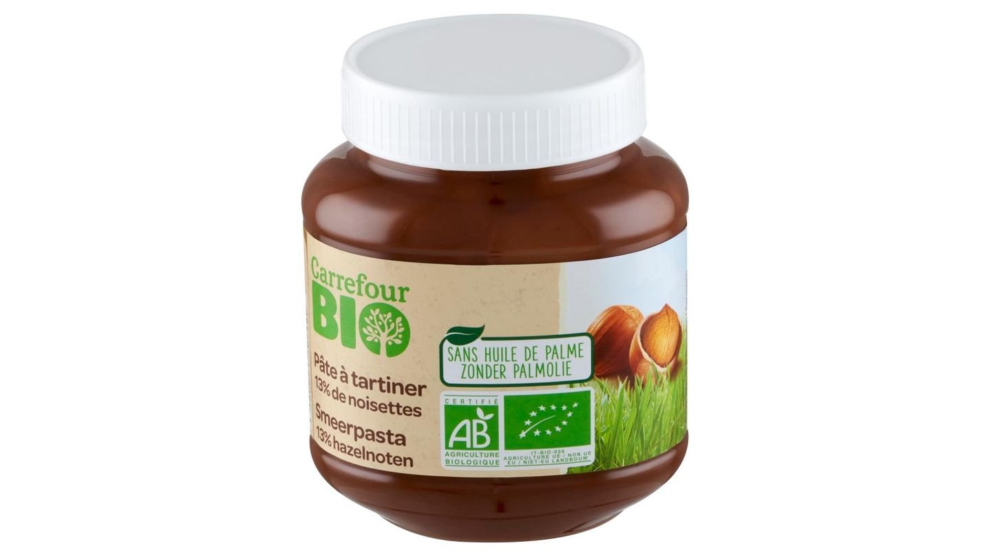 Carrefour Bio Krem do smarowania z orzechami laskowymi i kakao 350 g | Carrefour Wrocławska | Wolt