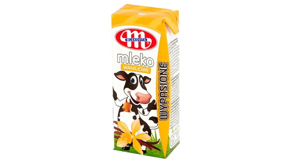 Mlekovita Mleko częściowo odtłuszczone waniliowe UHT 200 ml | Auchan Zadole | Wolt