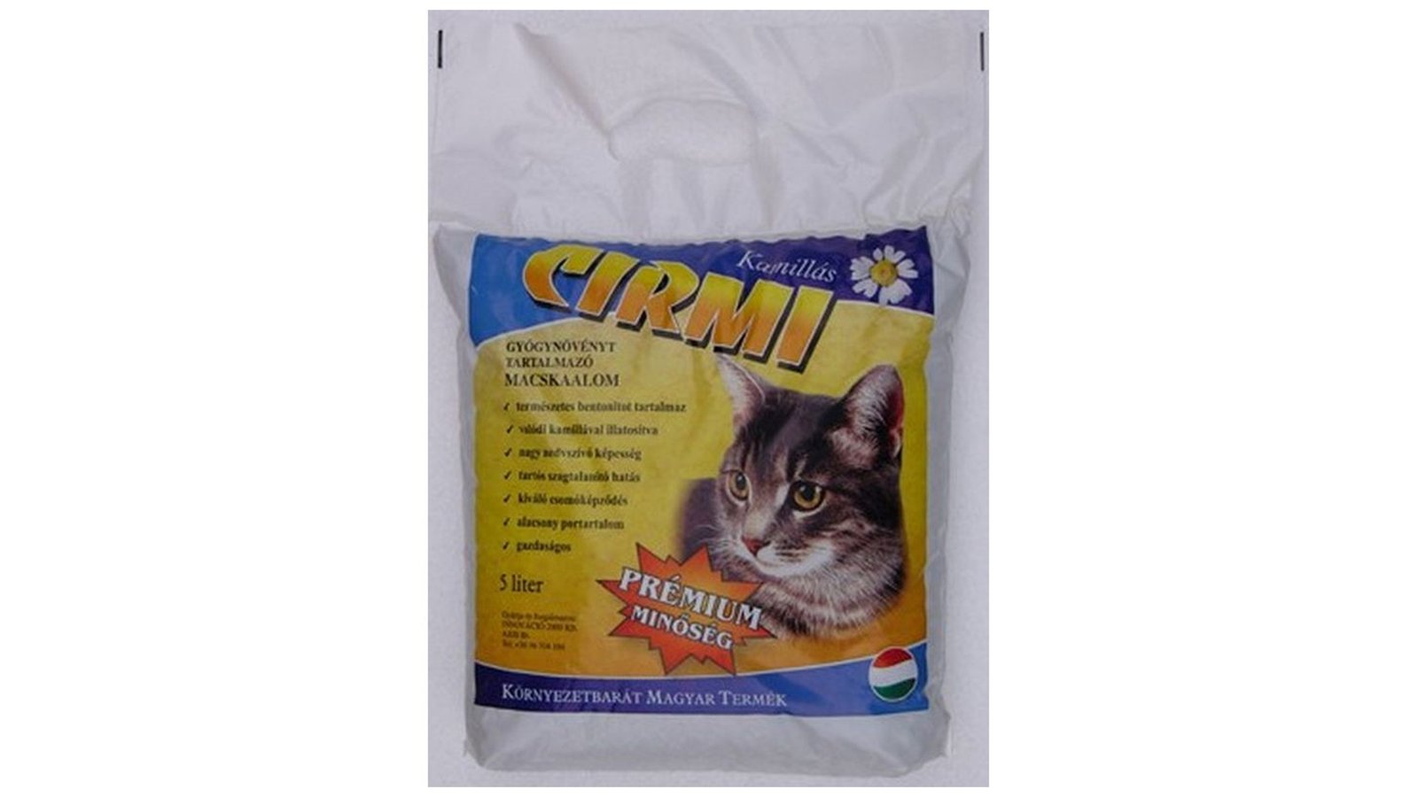 Cirmi Macskaalom Kamillás 5kg | ALPHAZOO Győr | Wolt