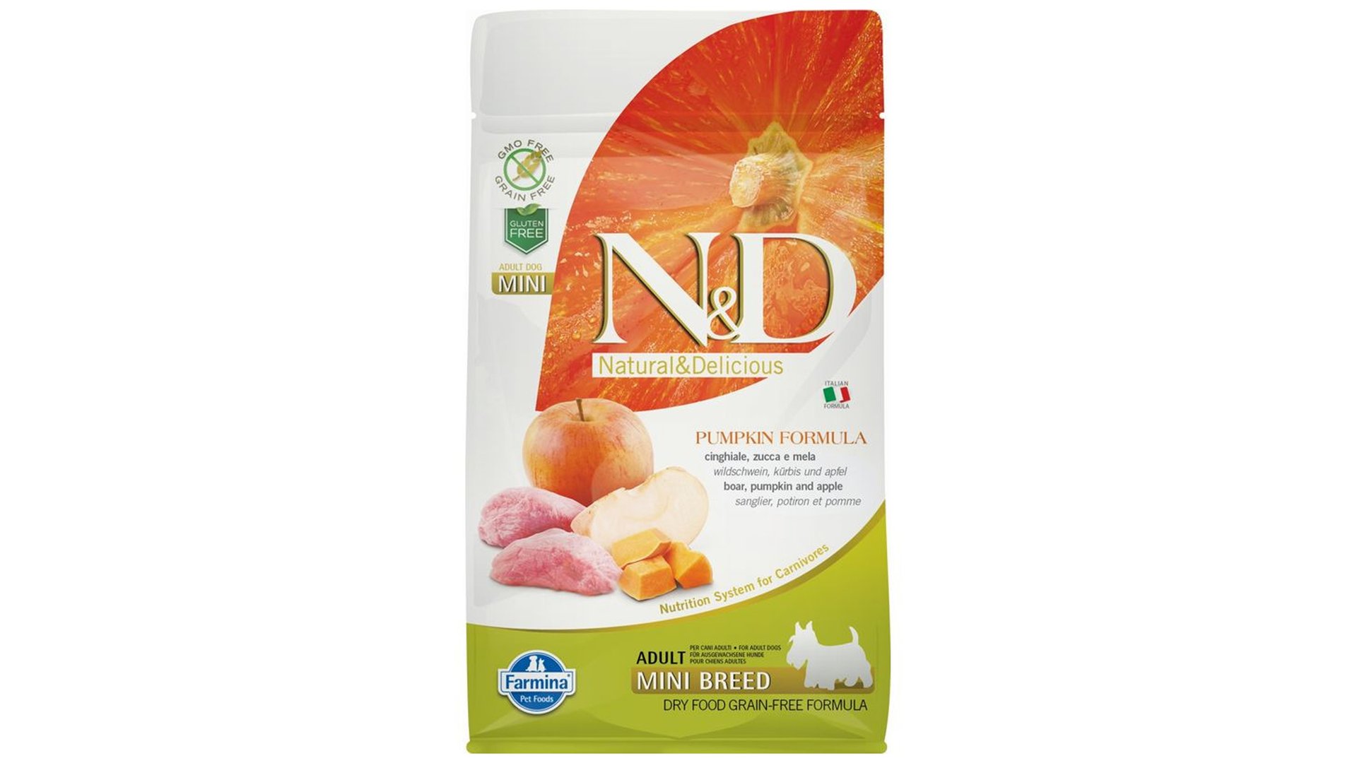 N&D Dog Grain Free vaddisznó & alma sütőtökkel adult mini 800g | ALPHAZOO Kecskemét | Wolt