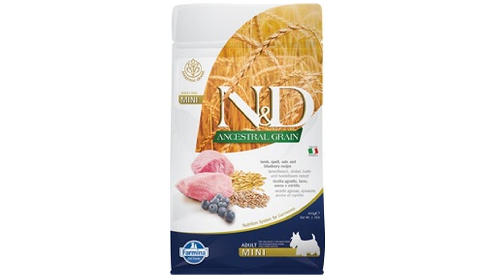 N&D Dog Ancestral Grain bárány, tönköly, zab & áfonya adult mini 800g | ALPHAZOO Mosonmagyaróvár ...