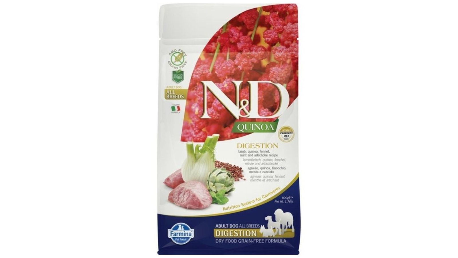 N&D Quinoa Dog Digestion Mini bárány 800g | ALPHAZOO | Békéscsaba | Wolt