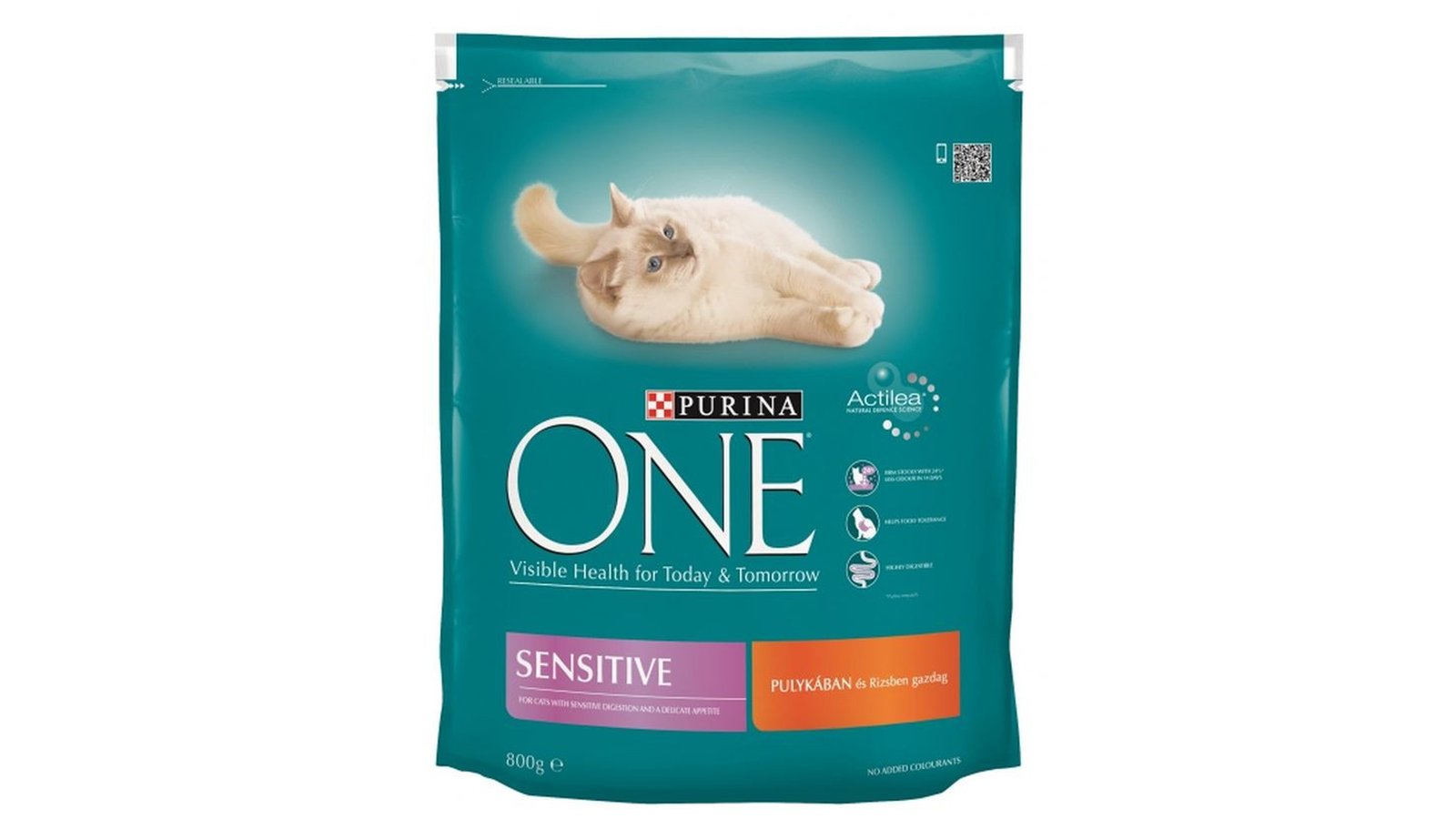 ONE Száraz Macska Sensitive Pulyka+Rizs 800g | ALPHAZOO Debrecen | Wolt