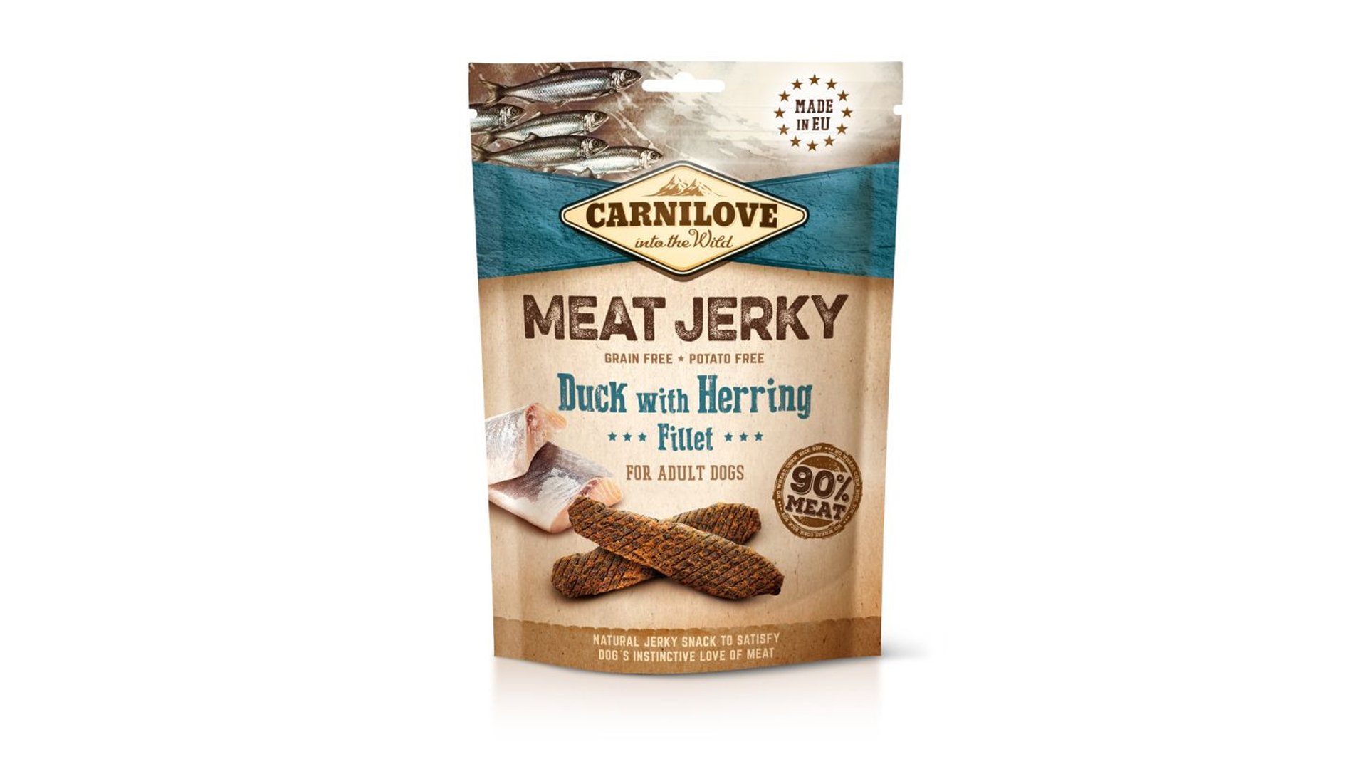 Carnilove Dog Jutalomfalat Jerky Duck&Herring Fillet – kacsa hering filével 100g | ALPHAZOO ...