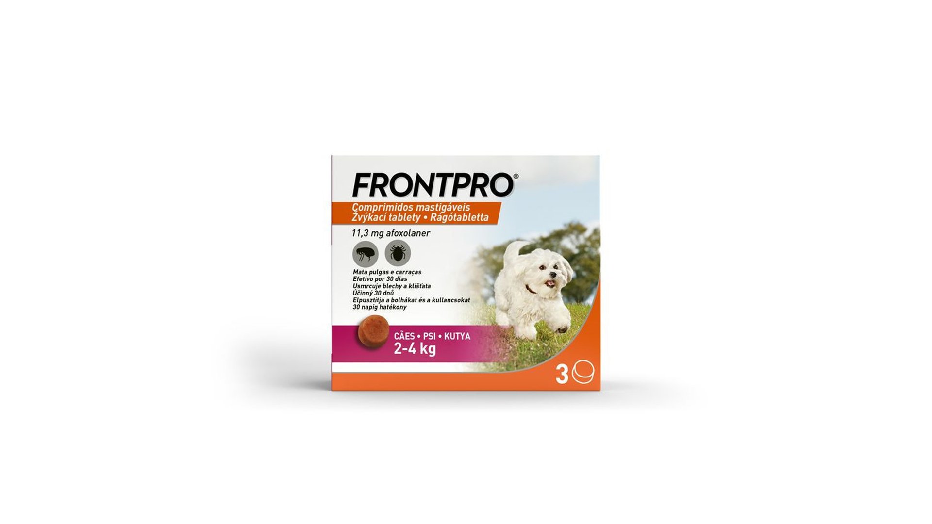 Frontpro 11,3 mg rágótabletta 2-4 kg 3X | ALPHAZOO Szeged | Wolt