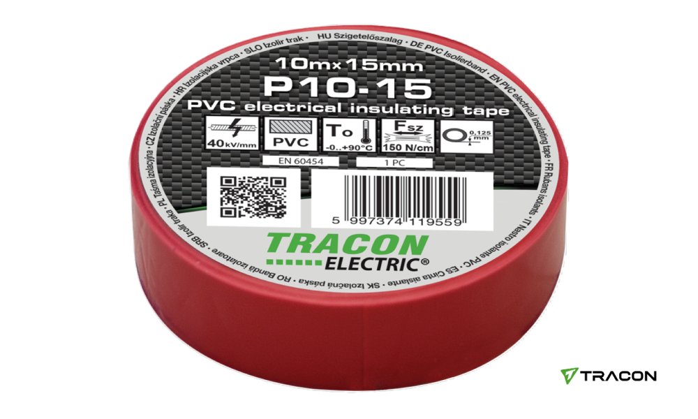 Szigetelő szalag 10m x 15mm Piros | VN13 Villanyszerelés | Wolt