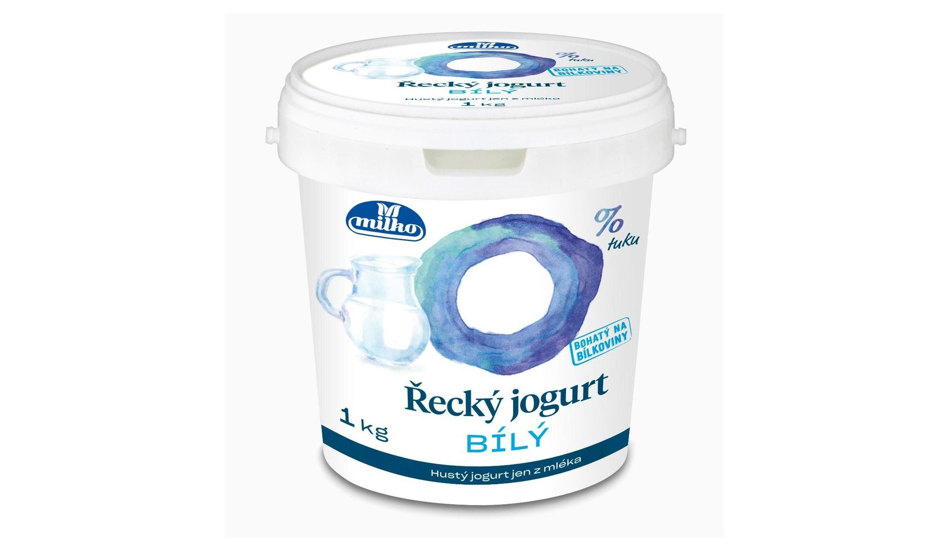 Milko Řecký jogurt 0% bílý 1 kg | Globus hypermarket Čakovice | Wolt